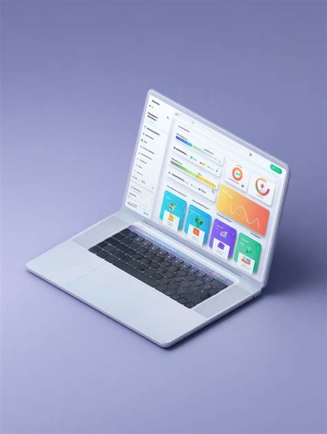 Clean 3d Design Of An Online Classroom Dashboard Displayed On A Laptop Screen With A User