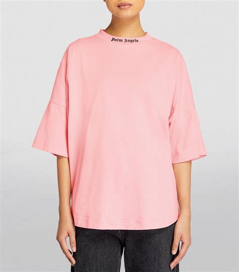 Palm Angels Oversized Logo Neck T Shirt Harrods Hk