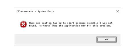 how to fix msxml6 dll is missing or not found errors