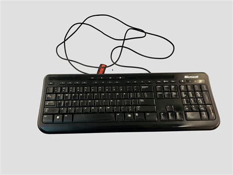 Microsoft Usb Standard Keyboard 7yh 00009 Model 1366 Black Anti Spill