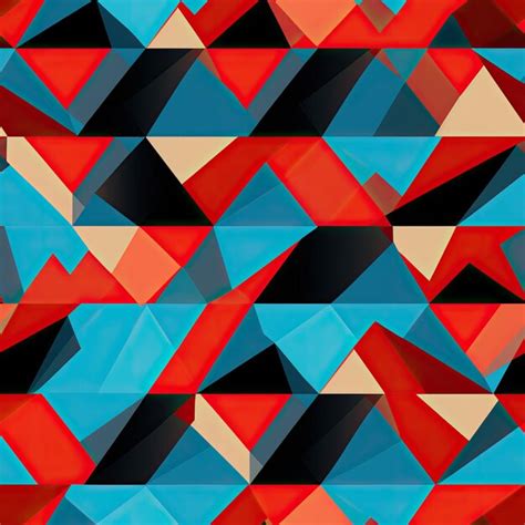 Premium Ai Image Patterns Featuring Repetitive Triangular Tessellations