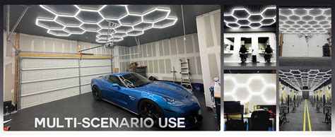 Hexagon Garage Lights 50 Pack Super Bright Honeycomb Workspace