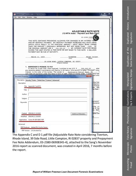 Document Fraud Report Submitted By Bill Freeman William Freeman3