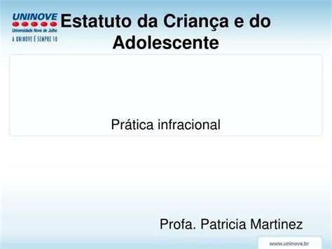 PPT Estatuto da Criança e do Adolescente PowerPoint Presentation