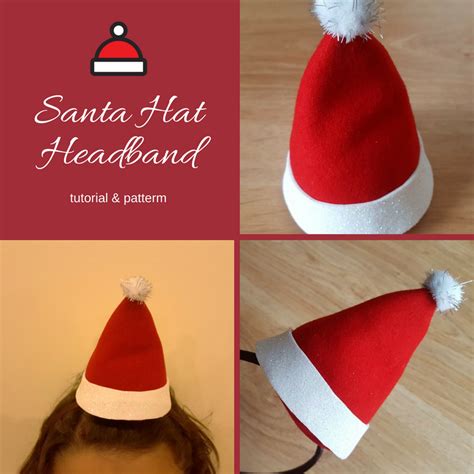 Santa Hat Headband Tutorial And Pattern Keeping It Real
