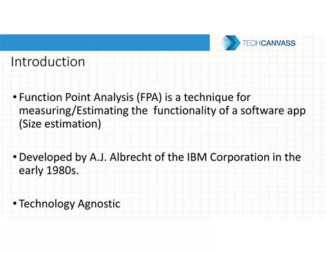 Function Point Analysis Introduction Pdf Computer Software And