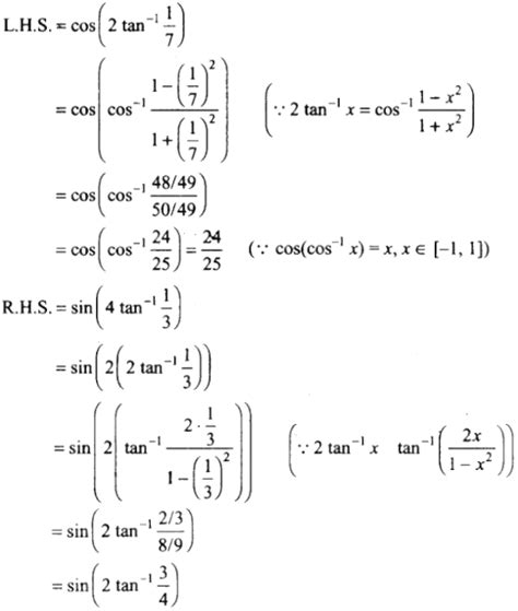 NCERT Exemplar Solutions For Class Maths Chapter Inverse Trigonometric Functions Access