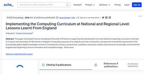 Implementing The Computing Curriculum At National And Regional Level