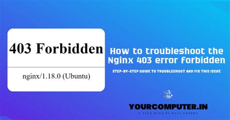 Nginx 403 Error Forbidden Directory Index Of Folder Is Forbidden