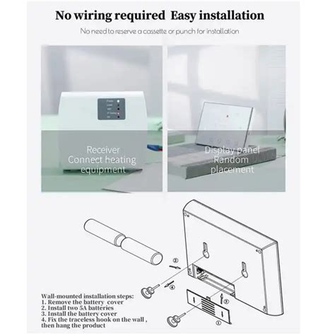 Смарт безжичен термостат Мониторинг и автоматизация на околната температура Управление на Ios