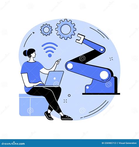 Remotely Operated Robots Abstract Concept Vector Illustration Stock Vector Illustration Of