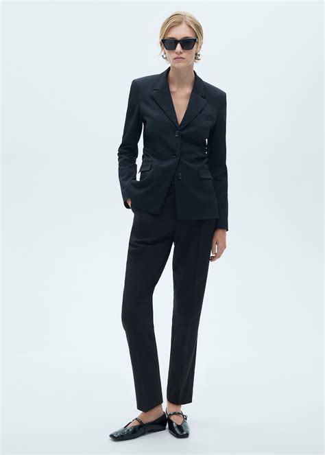 Fitted Suit Jacket Women Mango Usa