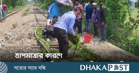 গরমে আবারও বেঁকে গেল সেই রেললাইন