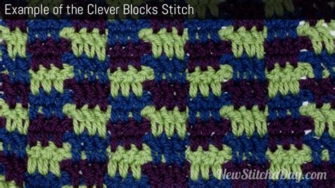 Clever Blocks Stitch Knitting Stitch Dictionary