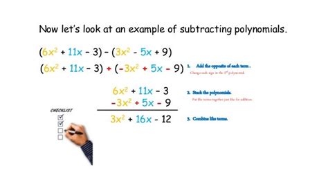 Adding And Subtracting Polynomials