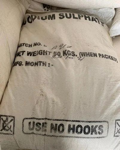 Sodium Sulphate Anhydrous 99 50 Kg Bag At Rs 9 Kg In Thane ID