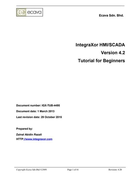 Scada Tutorial Pdf