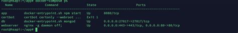Nodejs Could Not Find Named Location App Containerised Node