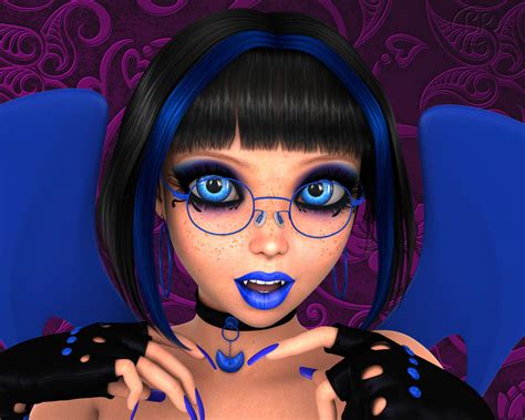 Freckled Goth Cutie By Williamrumley On Deviantart
