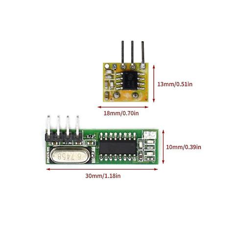 Set Mhz Superheterodyne Rf Receiver And Transmitter Module Mhz Remote Controls For