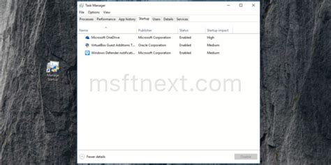 Shortcut To Open Task Manager Startup Tab Directly