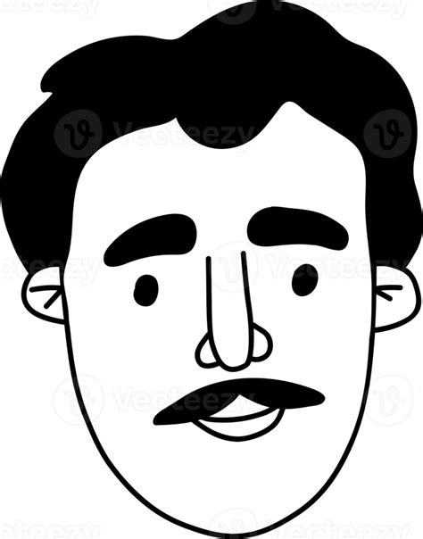 Men Doodle Portrait 35318355 Png