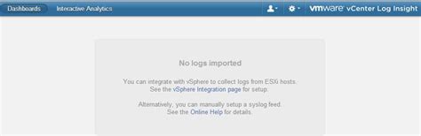 Vmware Vcenter Log Insight Part Vsphere Integration With Log Insight
