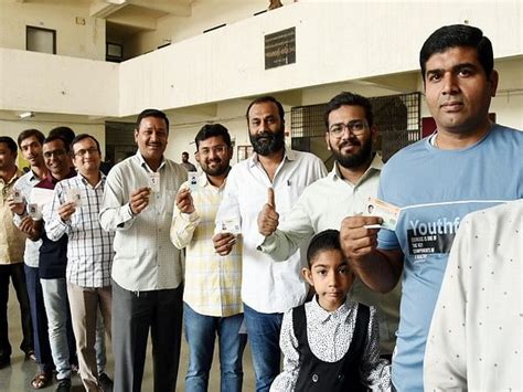 Gujarat Records 5911 Pc Voter Turnout In Second Phase Elections Till 5
