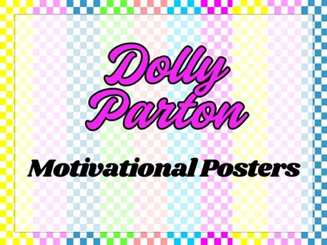 Dolly Parton Motivational Posters Positive Classroom Decor Growth