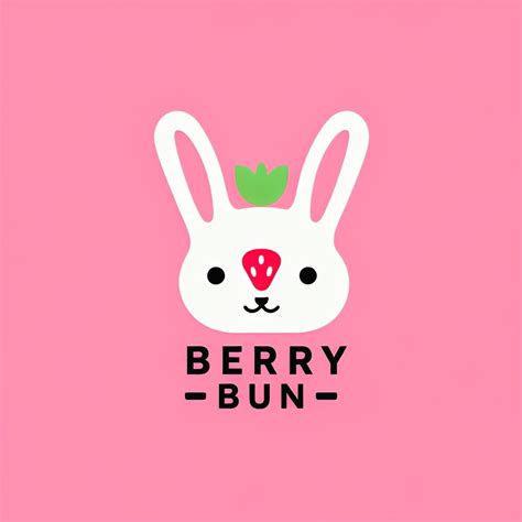 Navy Blue Minimalist Rabbit With Crown Graphic Logo Playground