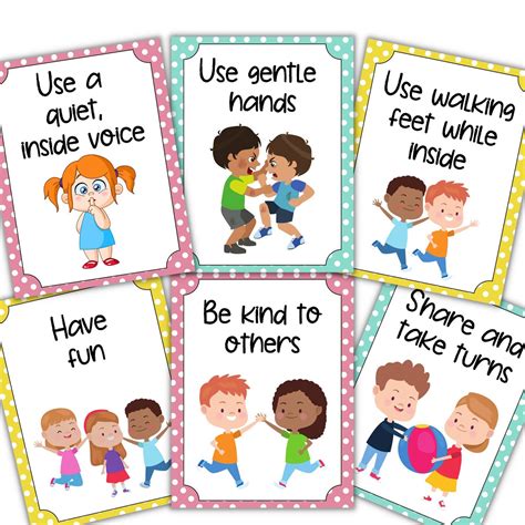 Printable Classroom Rules Download Pdf Daycare Rules Etsy