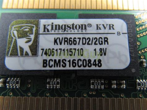 Kingston Kvr667d22gr 4gb 2 X 2gb Ddr2 667 Non Ecc Udimm Low Profile