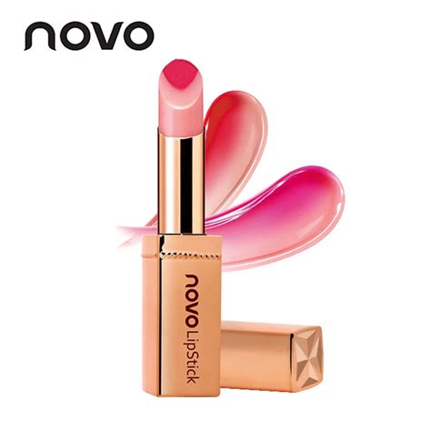 Novo Two Tone Gradient Matte Nude Lipstick Waterproof Long Lasting Makeup Moisturizing Lip Gloss