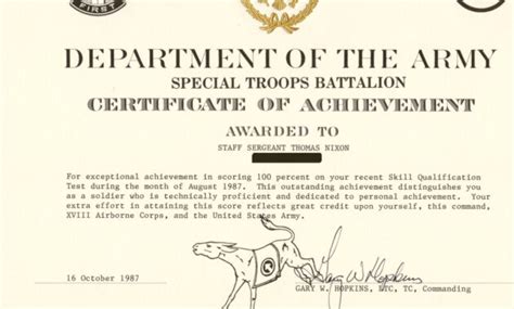 Printable Army Certificate Of Completion Template Hadipalmexco Army With Army Certificate Of