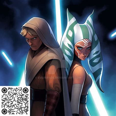 Luke Skywalker Meet Ashoka Tano By Everspade On Deviantart