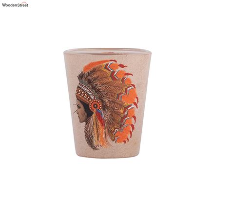Buy Red Indian Female Shot Glasses Set Of 2 Online In India At Best