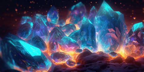 Abstract Opal Gemstone Background Rainbow Colorful Fire Opals Stock