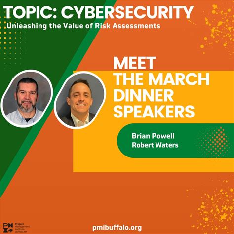 Pmi Buffalo On Linkedin Meetthespeakers Cybersecurityexperts