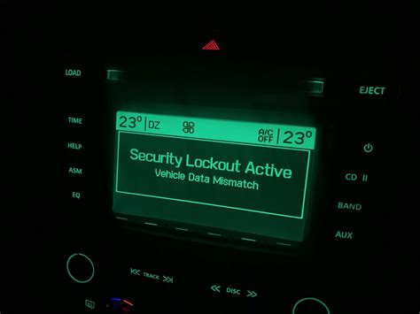 VE Commodore Series 1 Radio Vin Program Security Lockout Active P