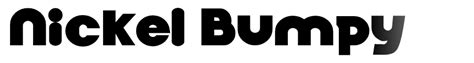 Nickel Bumpy Font Vectordad