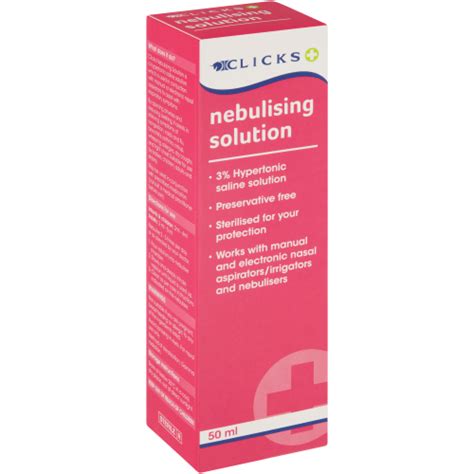 Clicks Nebulising Hypertonic Solution 50ml Clicks