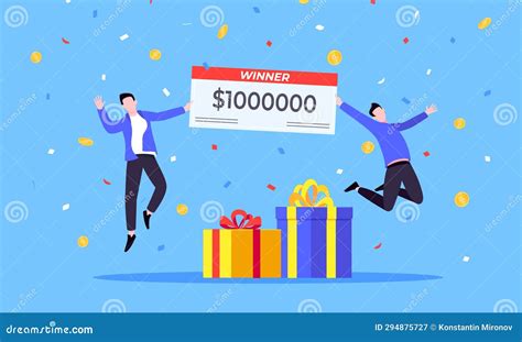Lottery Winners Infographic Horizontal Banners Vector Illustration