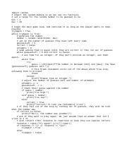 Number Guesser Py Import Random Import The Random Module So We Can