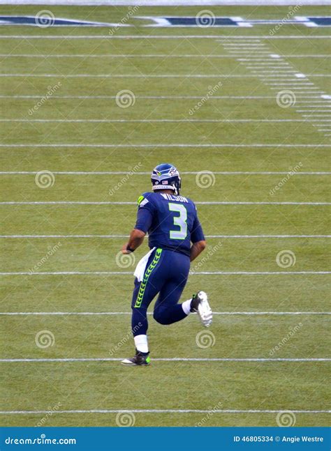 Seattle Seahawks Quarterback Russel Wilson Editorial Stock Image