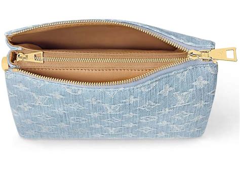 Louis Vuitton Coussin Bb Sky Blue Denim In Cotton With Gold Tone Us
