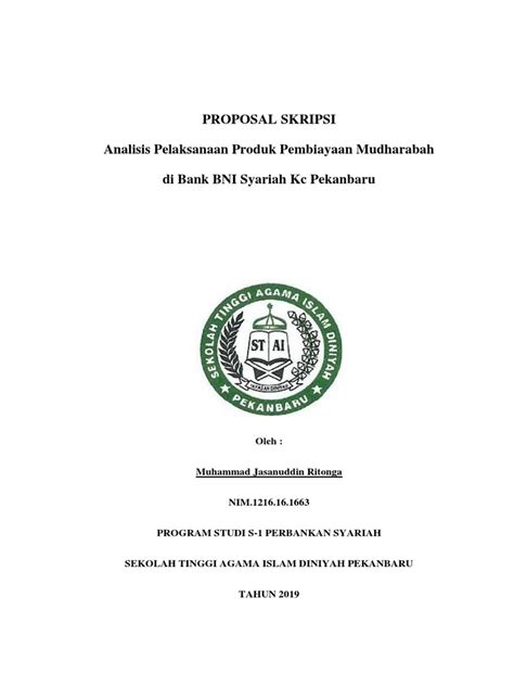 Proposal Singkat Pdf