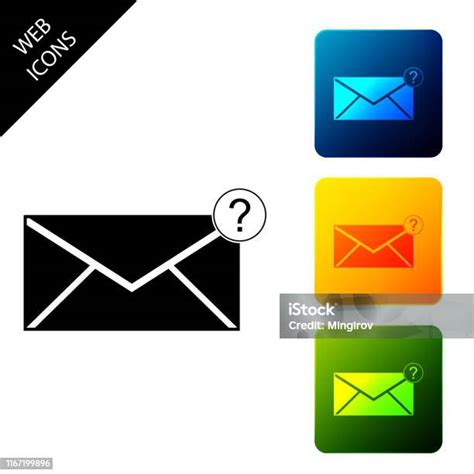 Enveloppe Avec Licône De Point Dinterrogation Disolement Lettre Avec Le