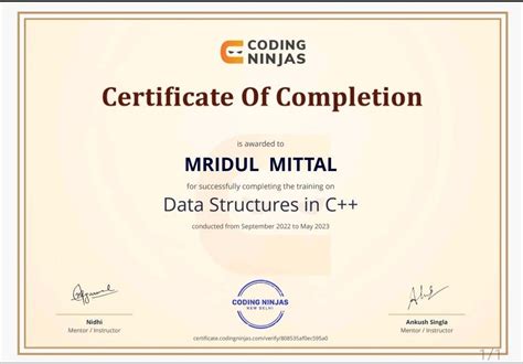 Mridul Mittal On Linkedin Codingninjas Cpp Datastructures