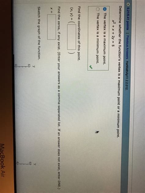 solved determine whether the function s vertex is a maximum