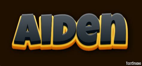 Aiden Text Effect And Logo Design Name